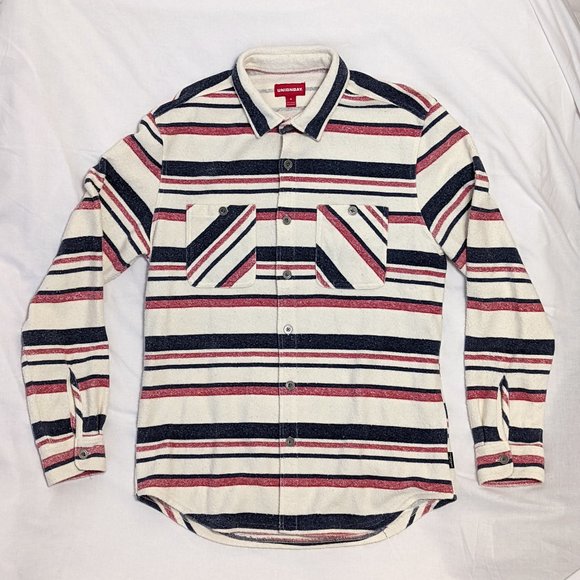 UNIONBAY | Shirts | Unionbay Striped Terrycloth Button Up Shirt | Poshmark